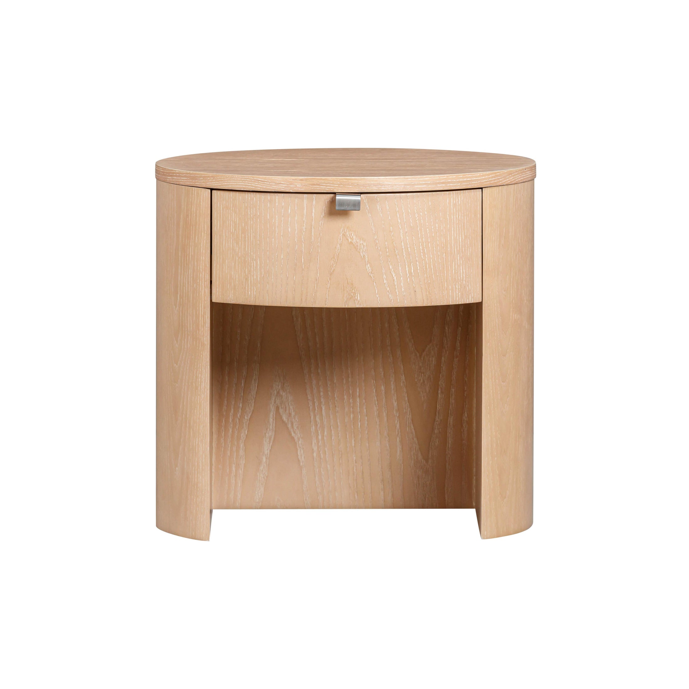 Marlow 19" Wood Round Nightstand With Drawer | TOV Furniture