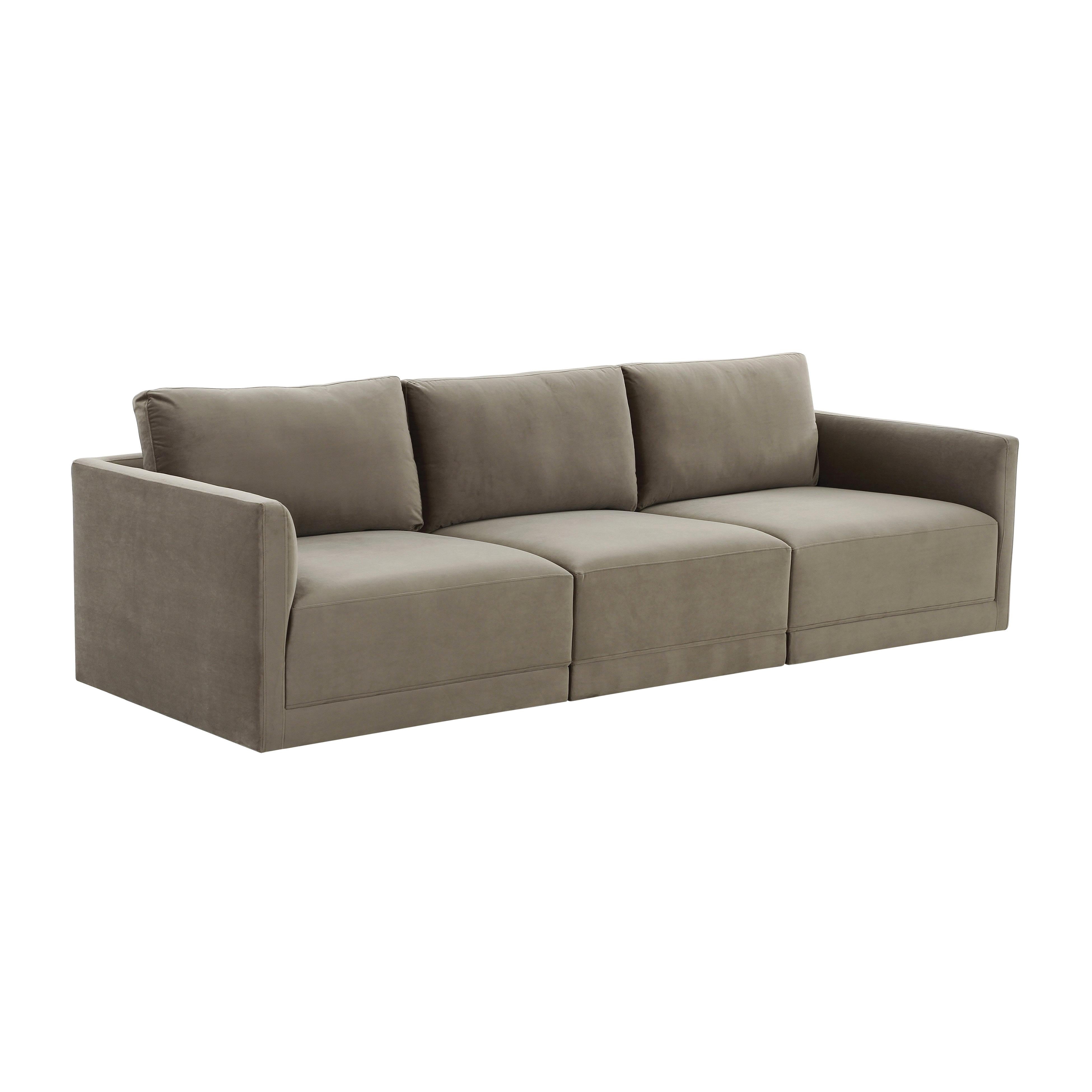 Willow 105" Velvet Modular Sofa | TOV Furniture