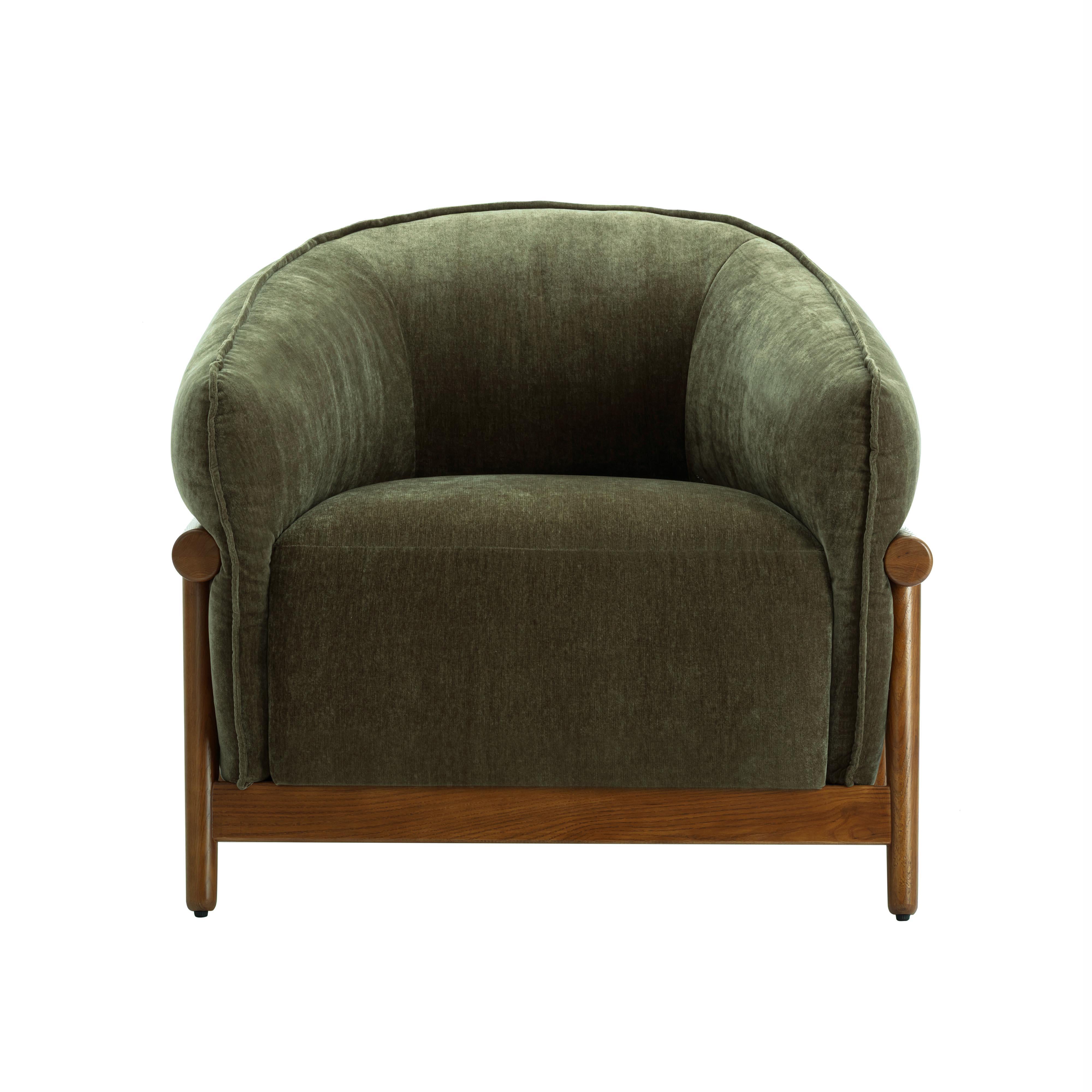 Piedmont Upcycled Contract-Grade Chenille Accent Chair | TOV Furniture