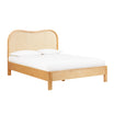 Grappa Natural Wood & Raffia Bed | TOV Furniture