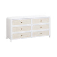 Patty 62" Rattan 6 Drawer Dresser | TOV Furniture