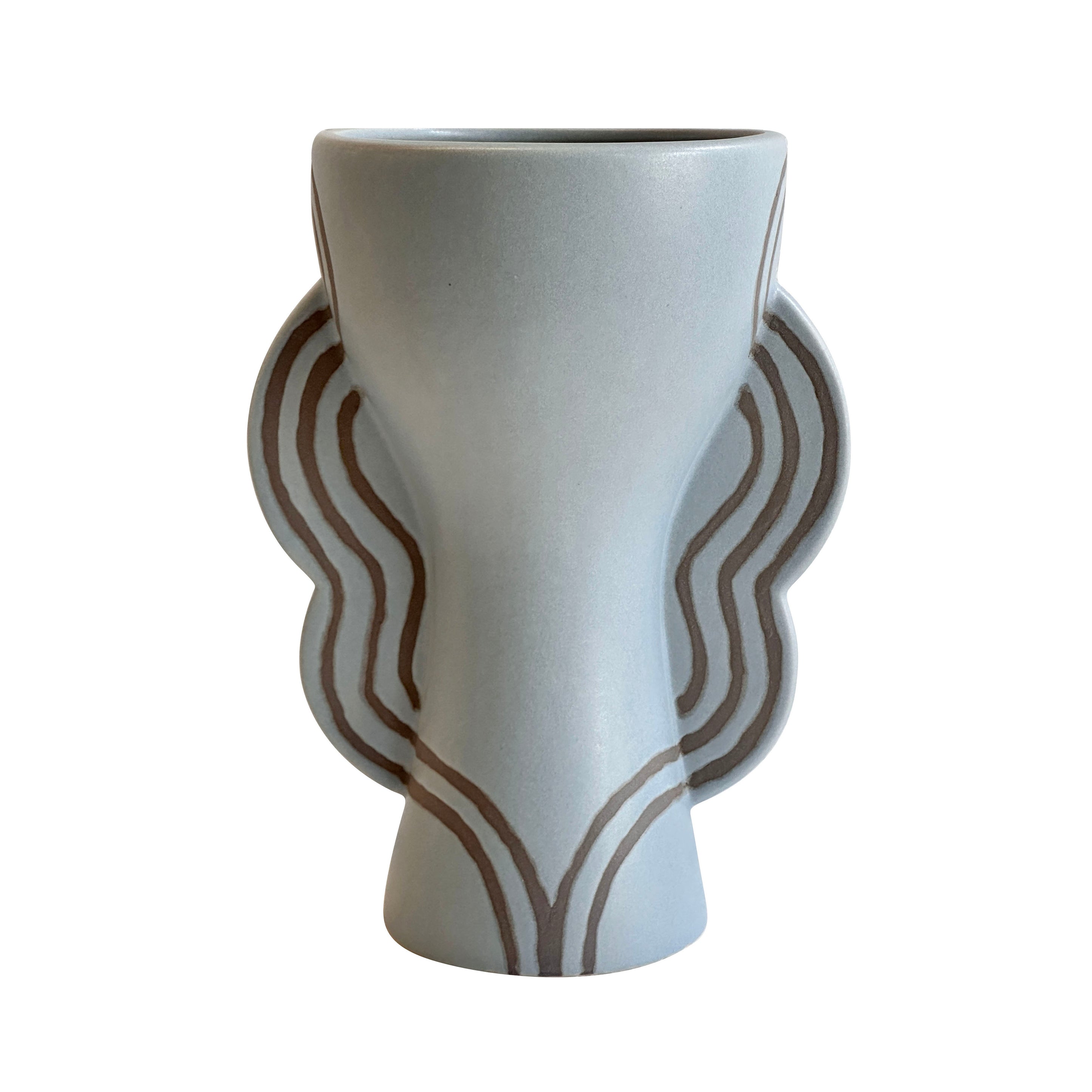Ceramic Line Art Goblet Vase | TOV Furniture