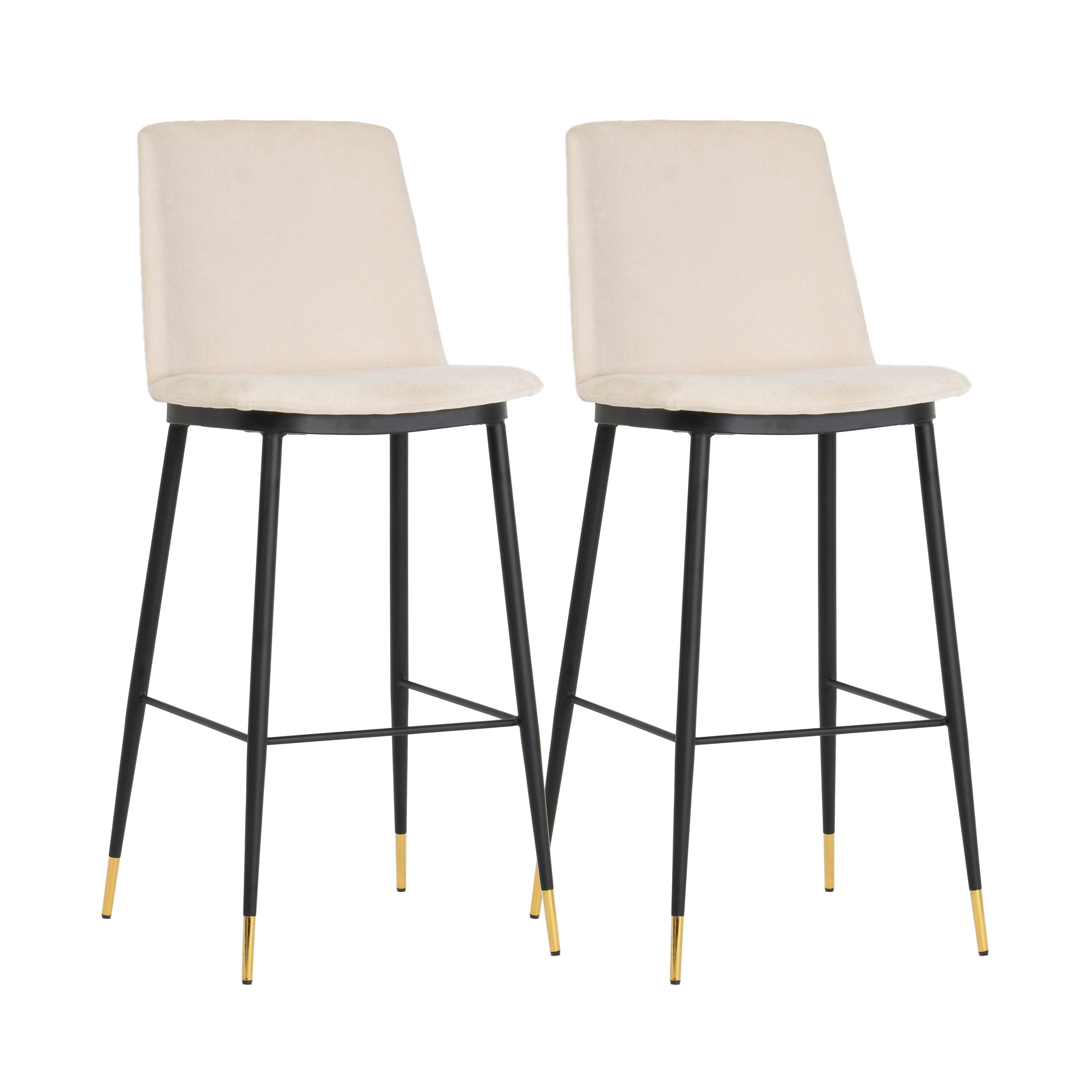 Evora Velvet Counter Stool - Set of 2 | TOV Furniture