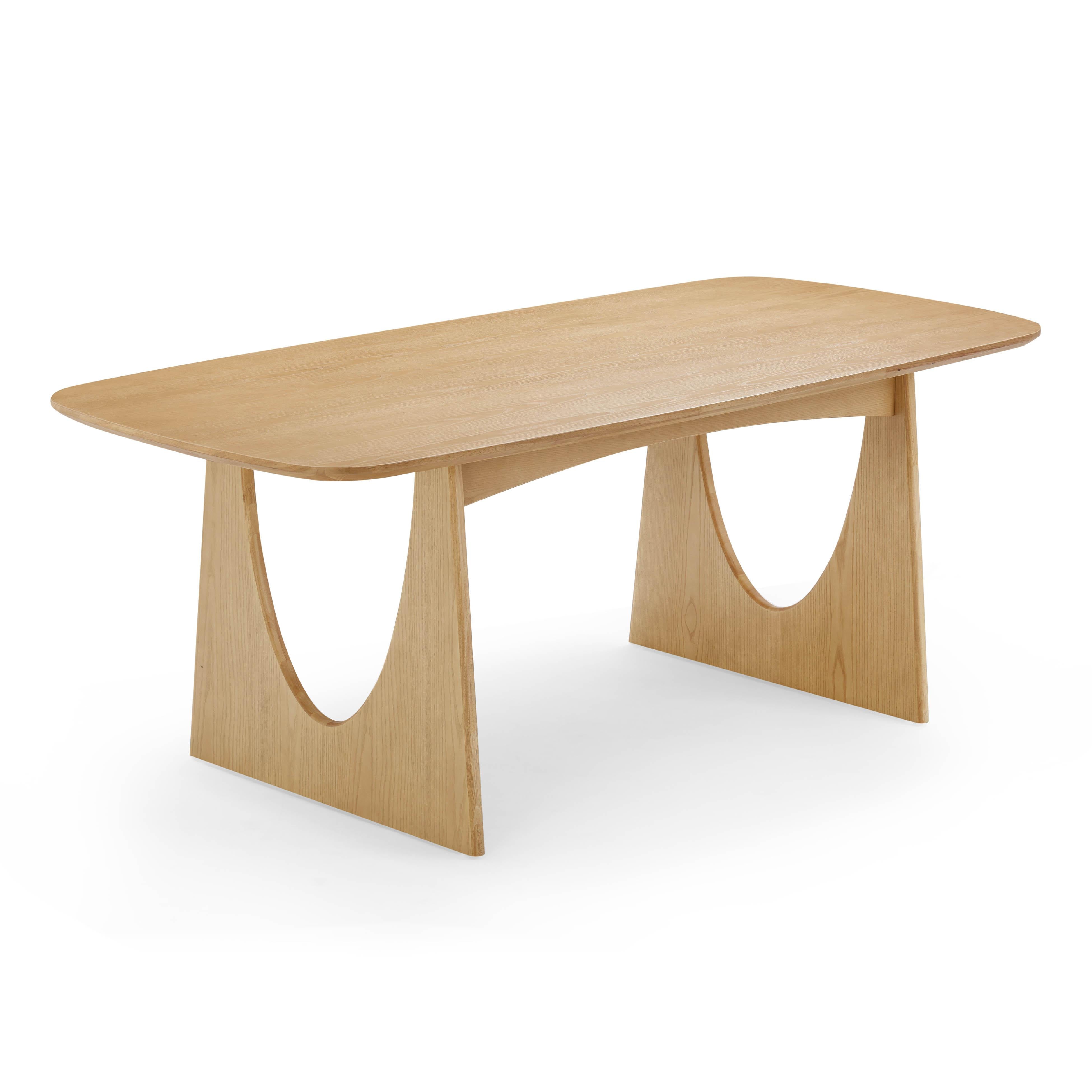 Cybill Natural Ash Rectangular Dining Table (79"-94") | TOV Furniture