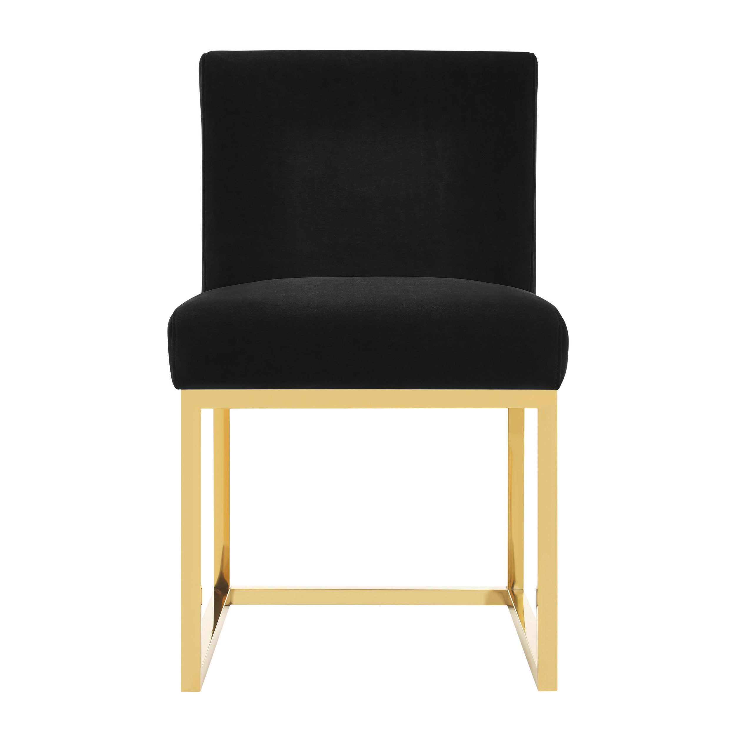 TOV Haute Black Velvet Chair