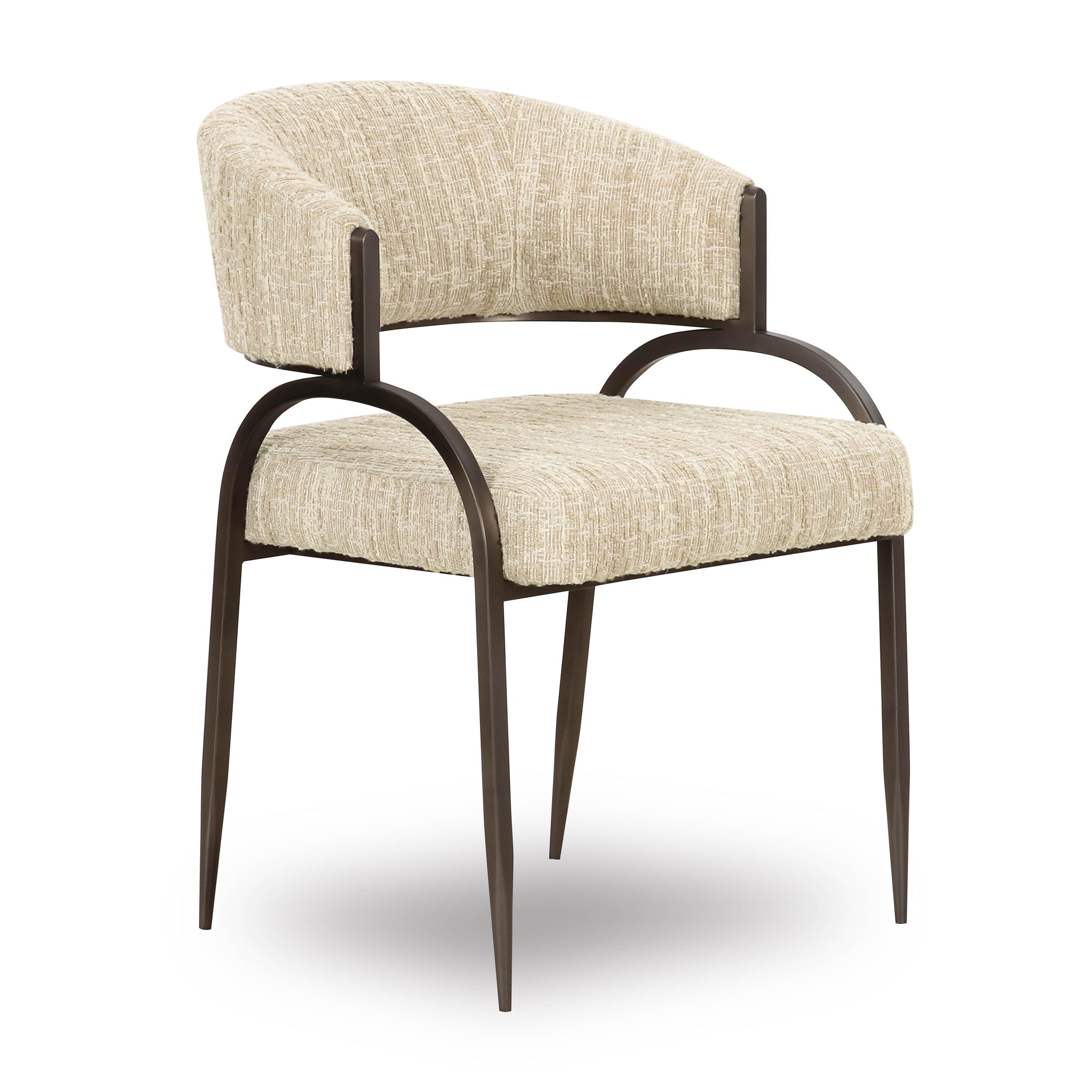 Tatum Taupe Textured Performance Boucle Dining Chair | TOV Furniture