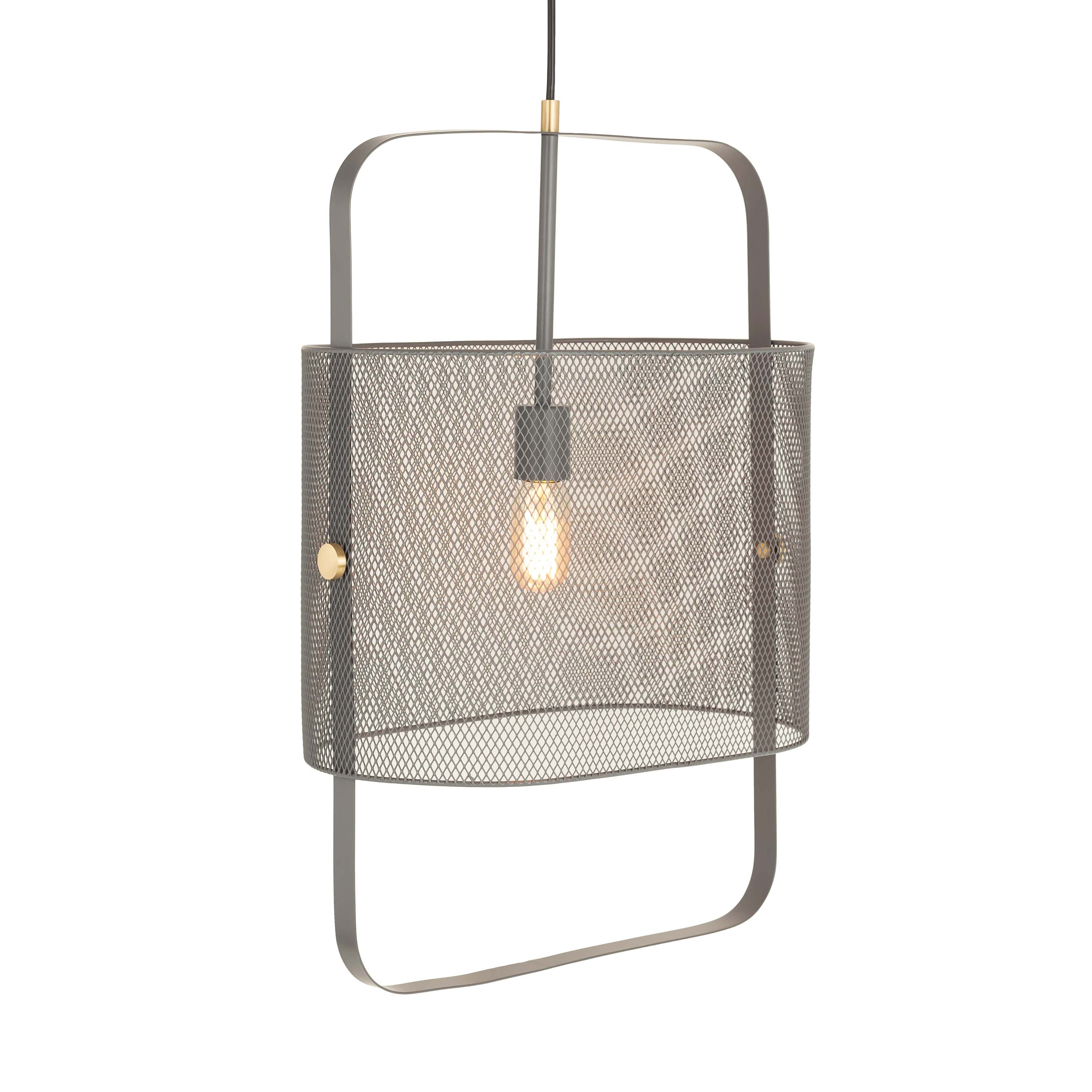 Klaus Large Grey Metal Pendant Lamp | TOV Furniture