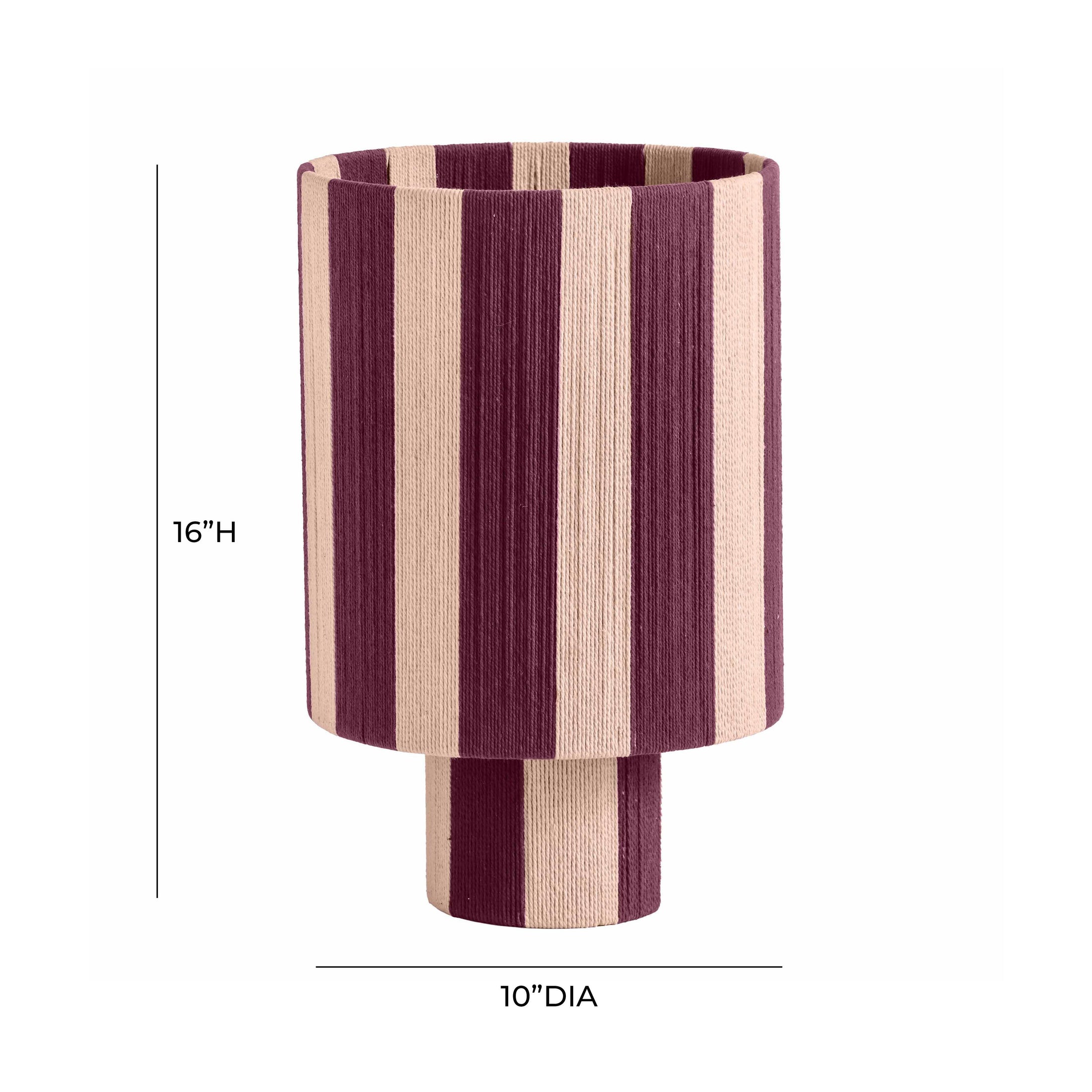 Guinevere Striped Cotton Table Lamp | TOV Furniture