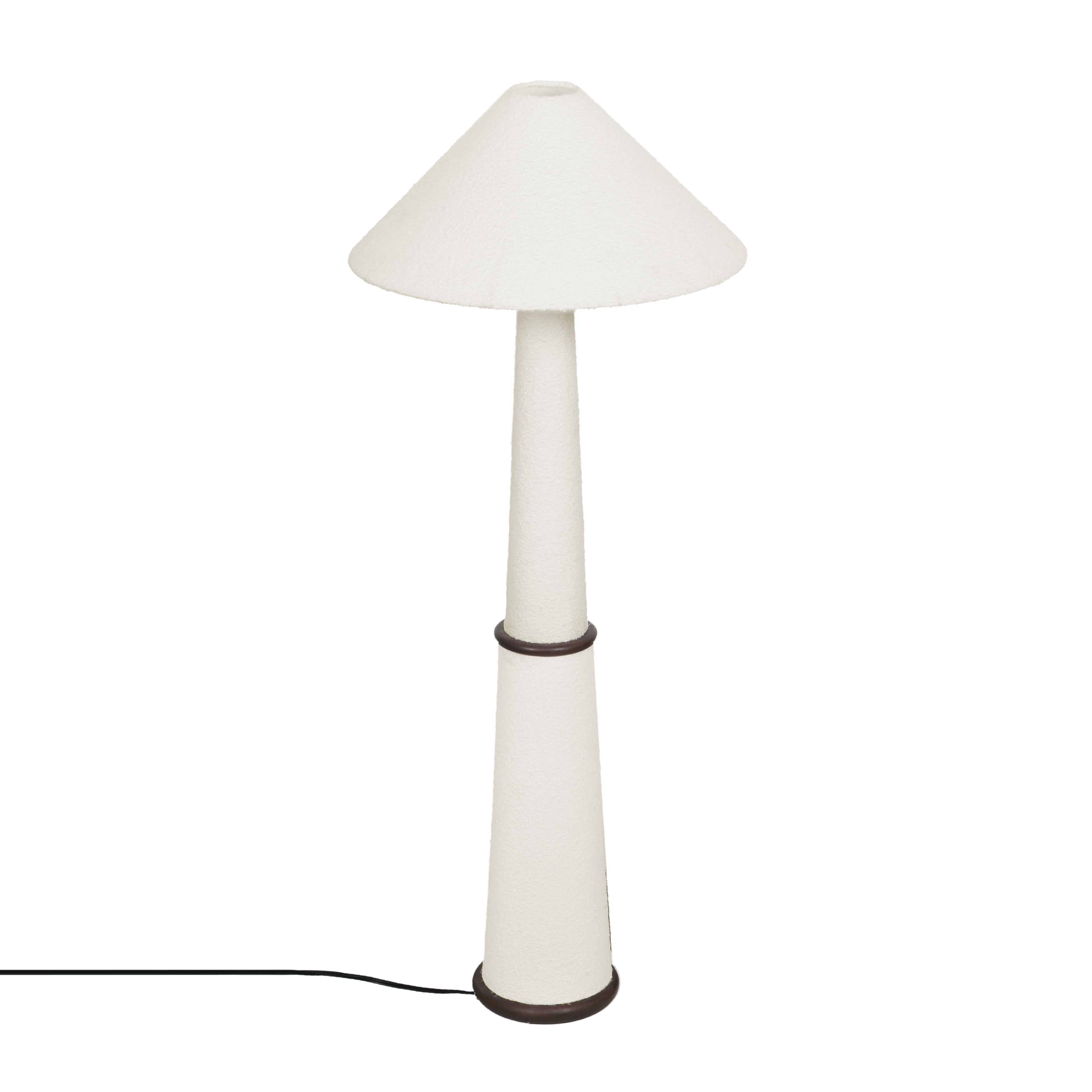 Faith White Boucle Floor Lamp | TOV Furniture