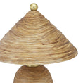 Coco Natural Coconut Fiber Pointed Table Lamp | TOV Furniture