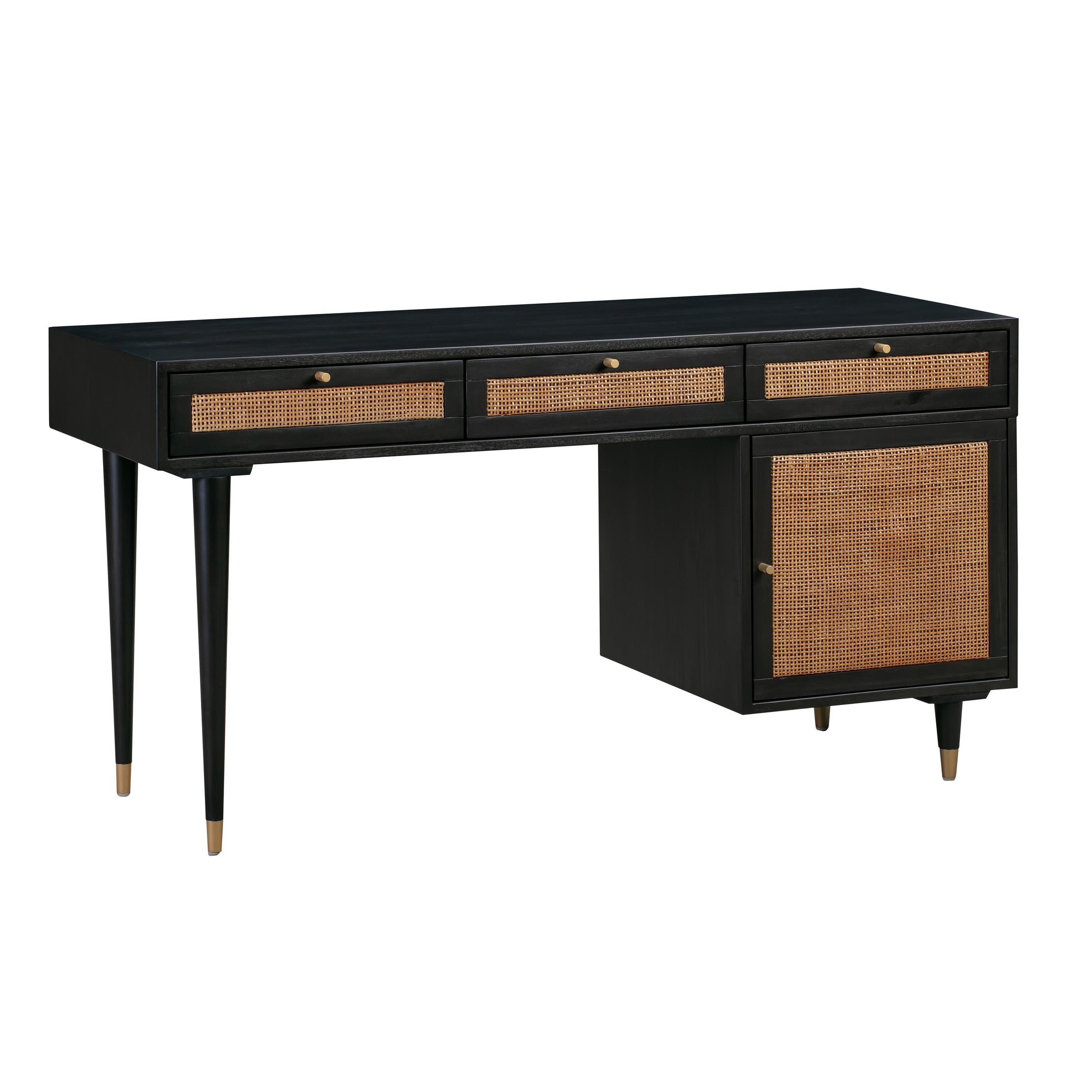 Sierra Cane Desk With Stylish Workspace Furniture | TOV Furniture