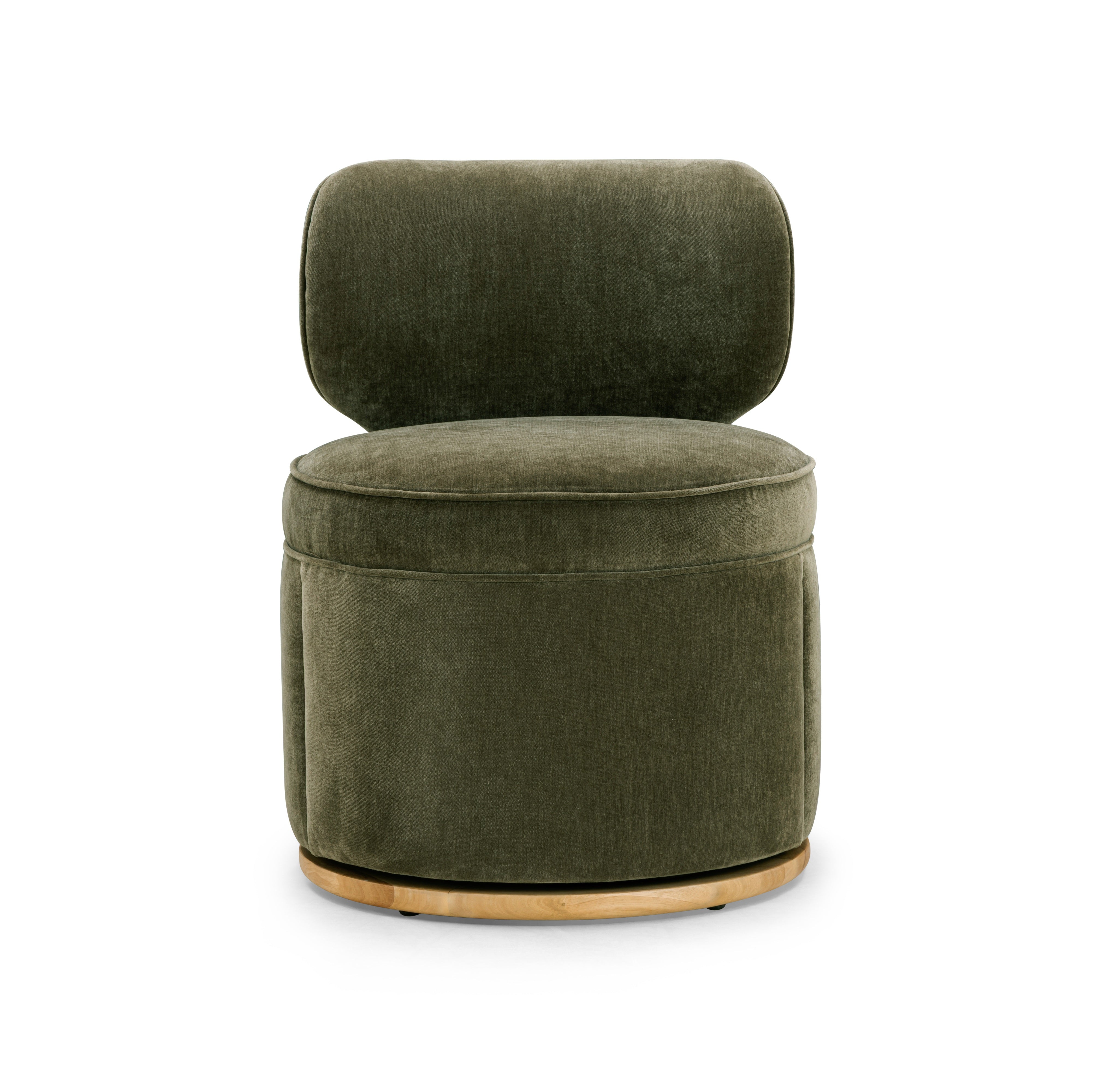 Amaya Green Upcycled Contract-Grade Chenille Swivel Desk Chair | TOV ...