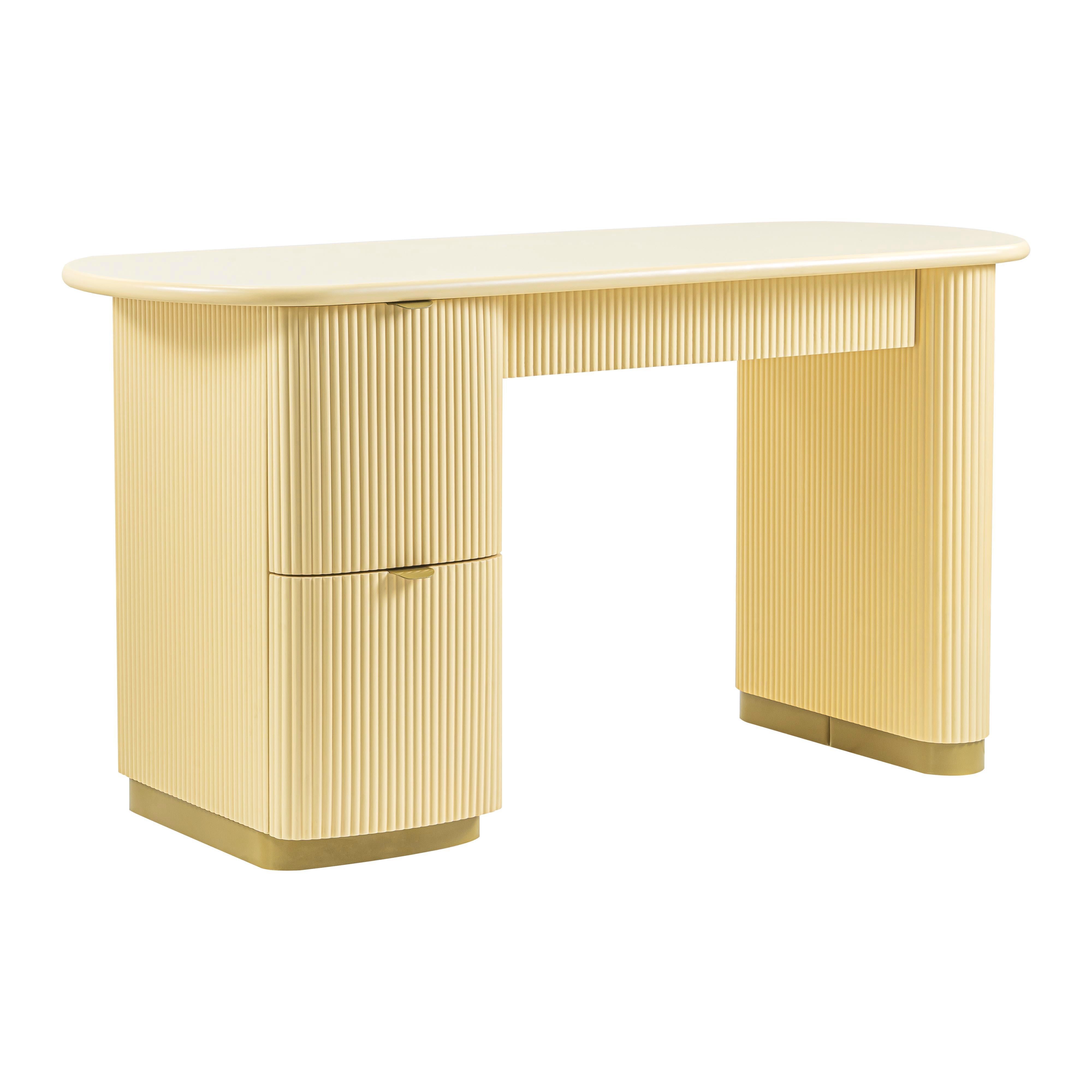 Francesca 3-Drawer Desk – TOV Furniture