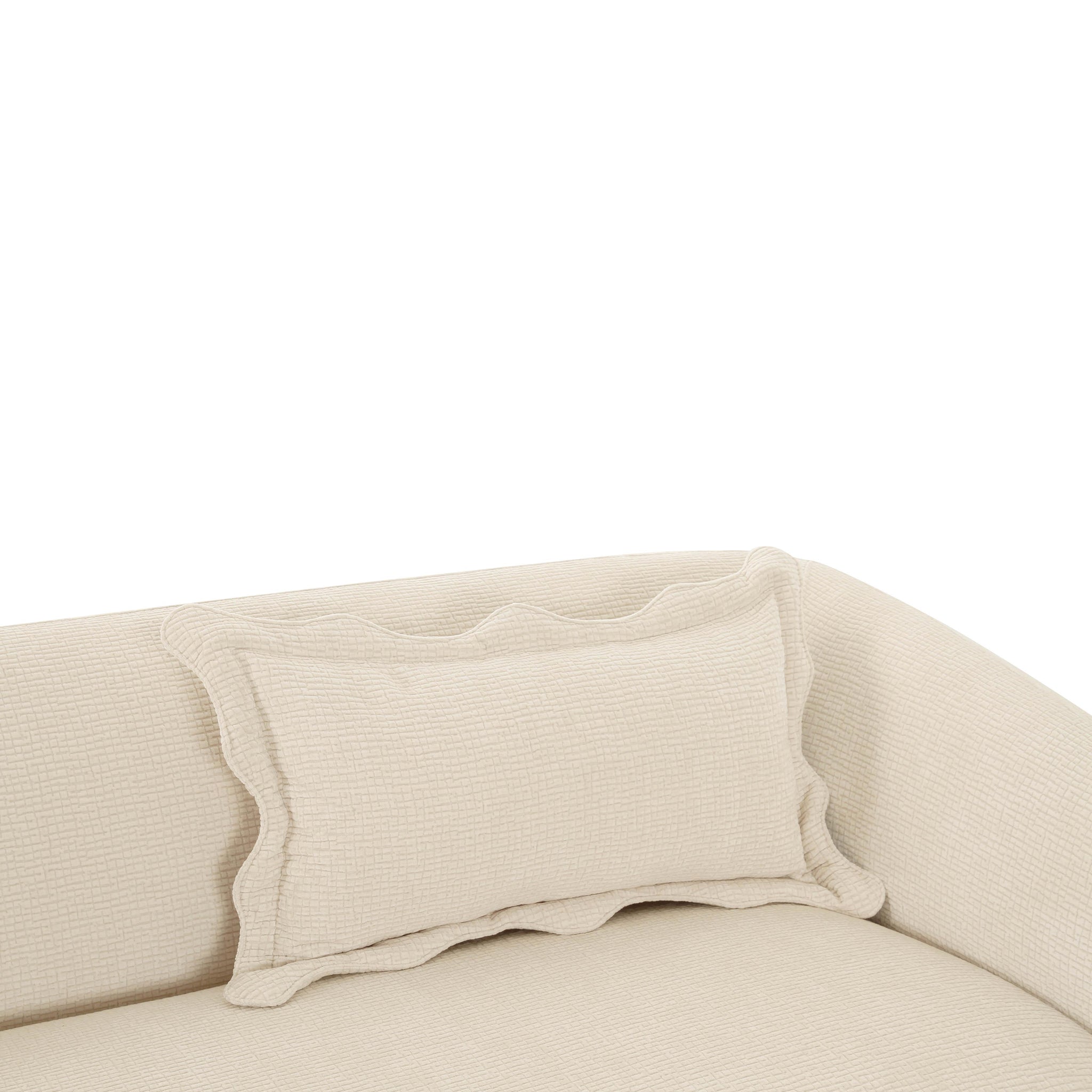Lou 91" Sandstone Textured Fabric Sofa | TOV Furniture