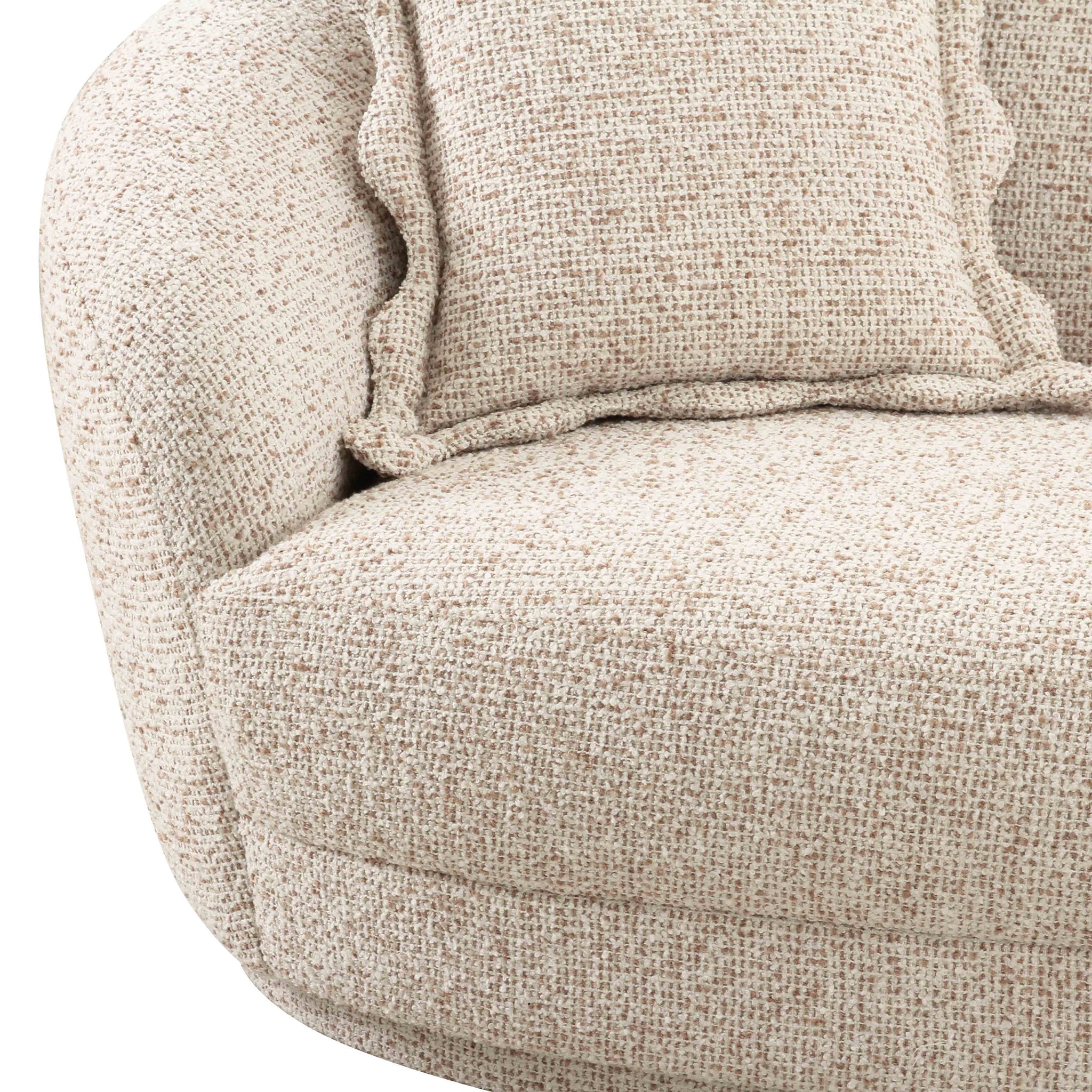 Marion 2-Piece Two-Tone Textured Boucle Sectional | TOV Furniture