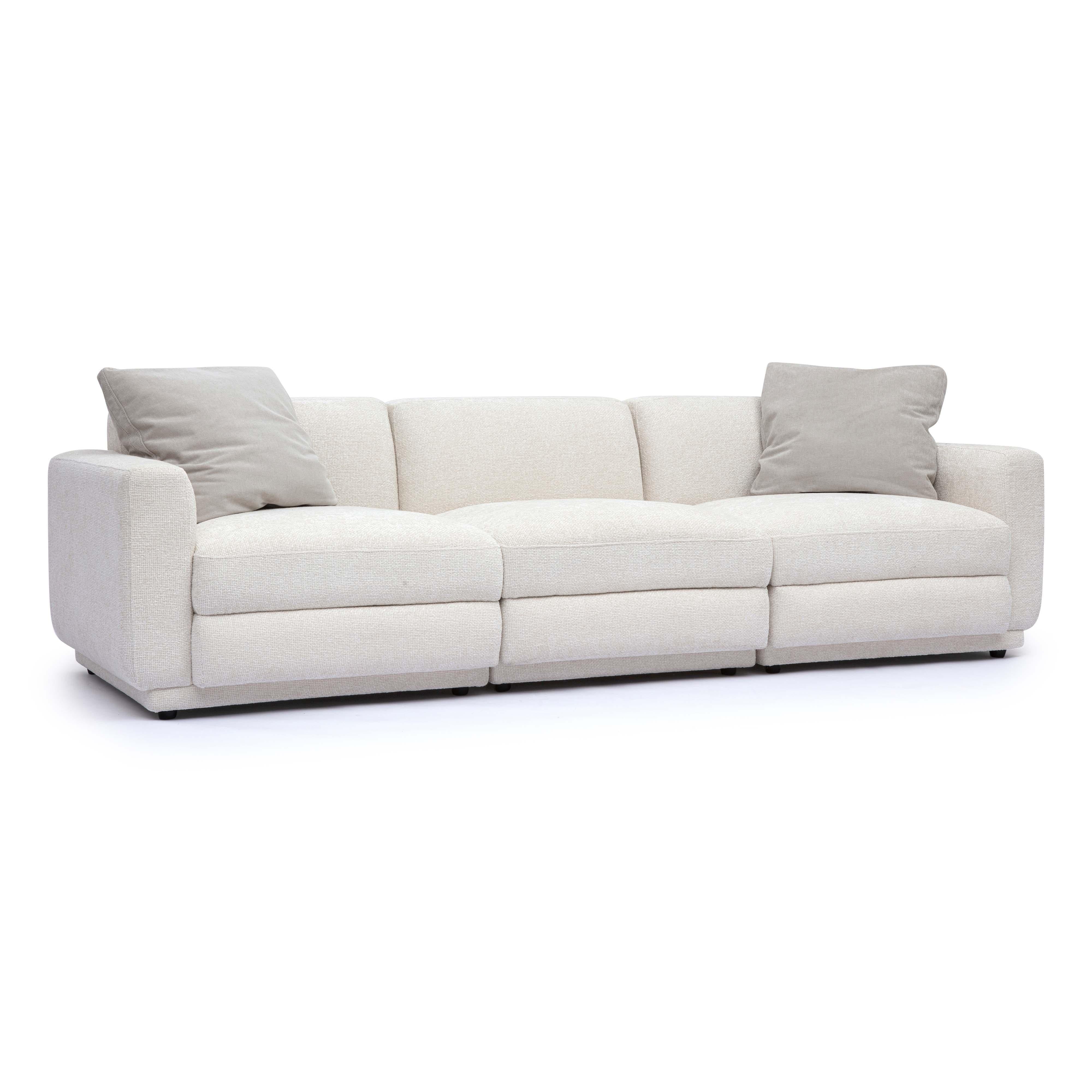 Perry 96" Cream Chenille Modular Sofa – TOV Furniture
