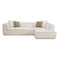 Tristine 2-Piece Cream Contract-Grade Linen L-Shaped Sectional | TOV ...