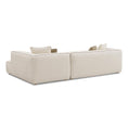 Tristine 2-Piece Cream Contract-Grade Linen L-Shaped Sectional | TOV ...