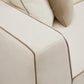Tristine 2-Piece Cream Contract-Grade Linen L-Shaped Sectional | TOV ...