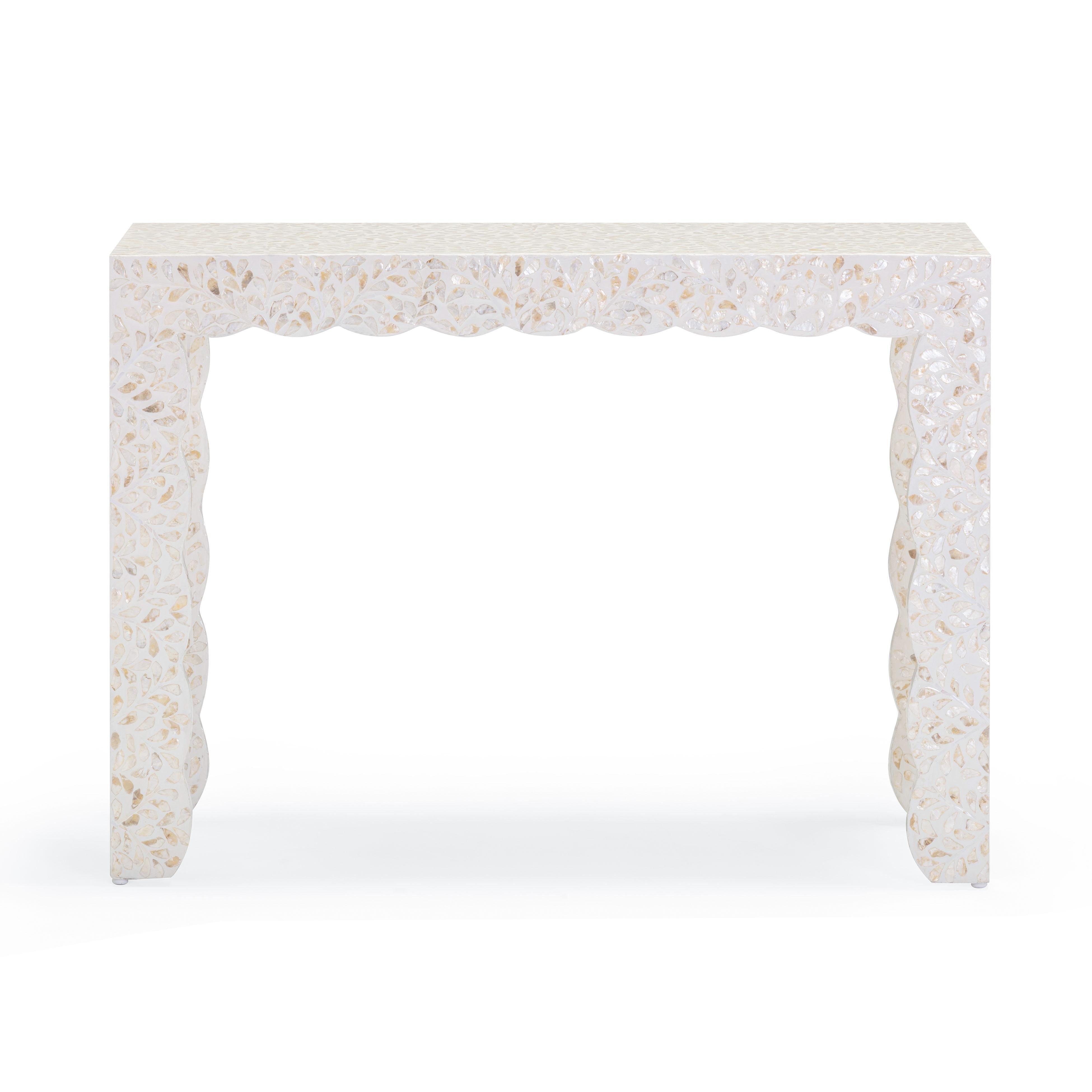 Piara 43" Natural Capiz Shell Console | TOV Furniture