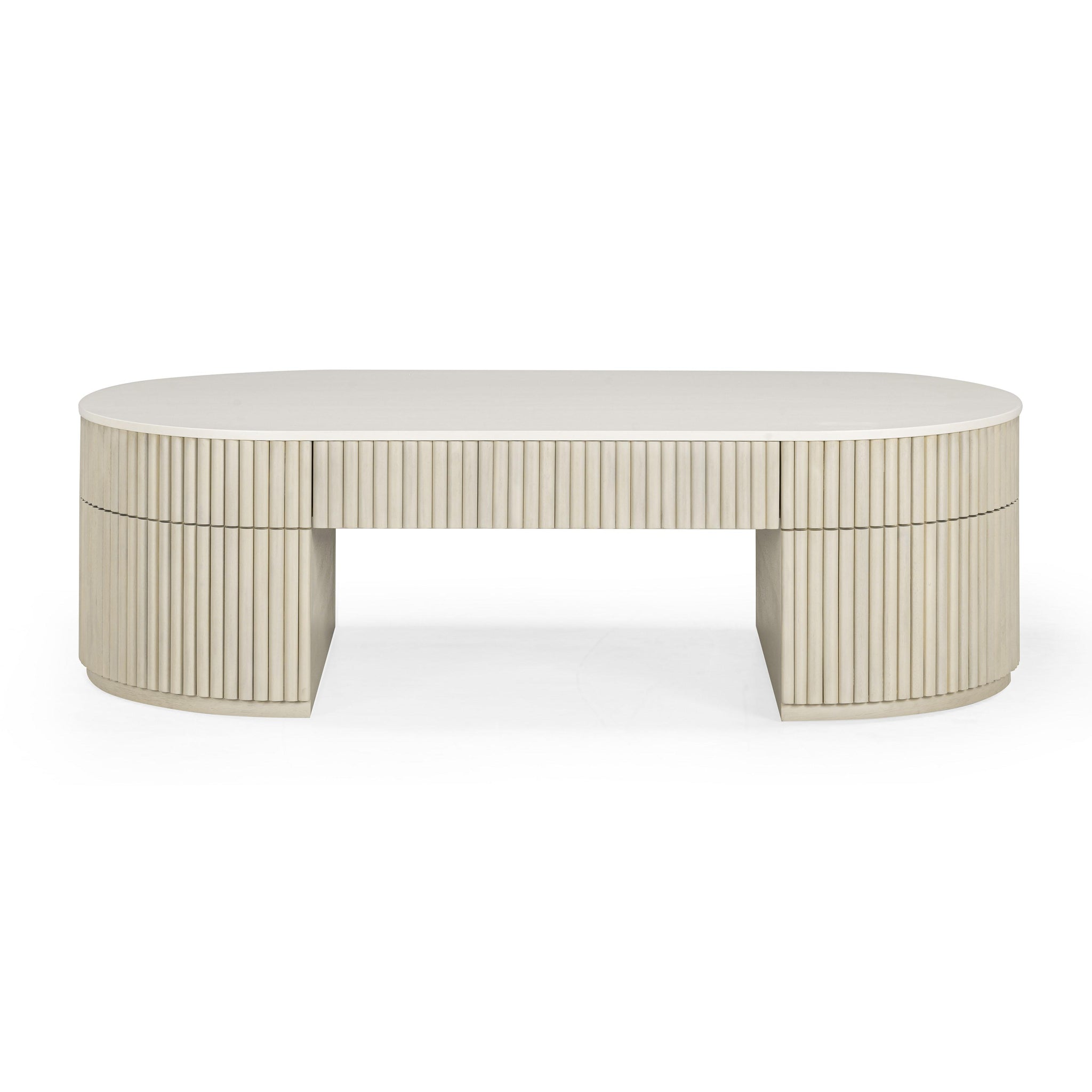 Bella 52" Cream Large Storage Coffee Table – TOV Furniture