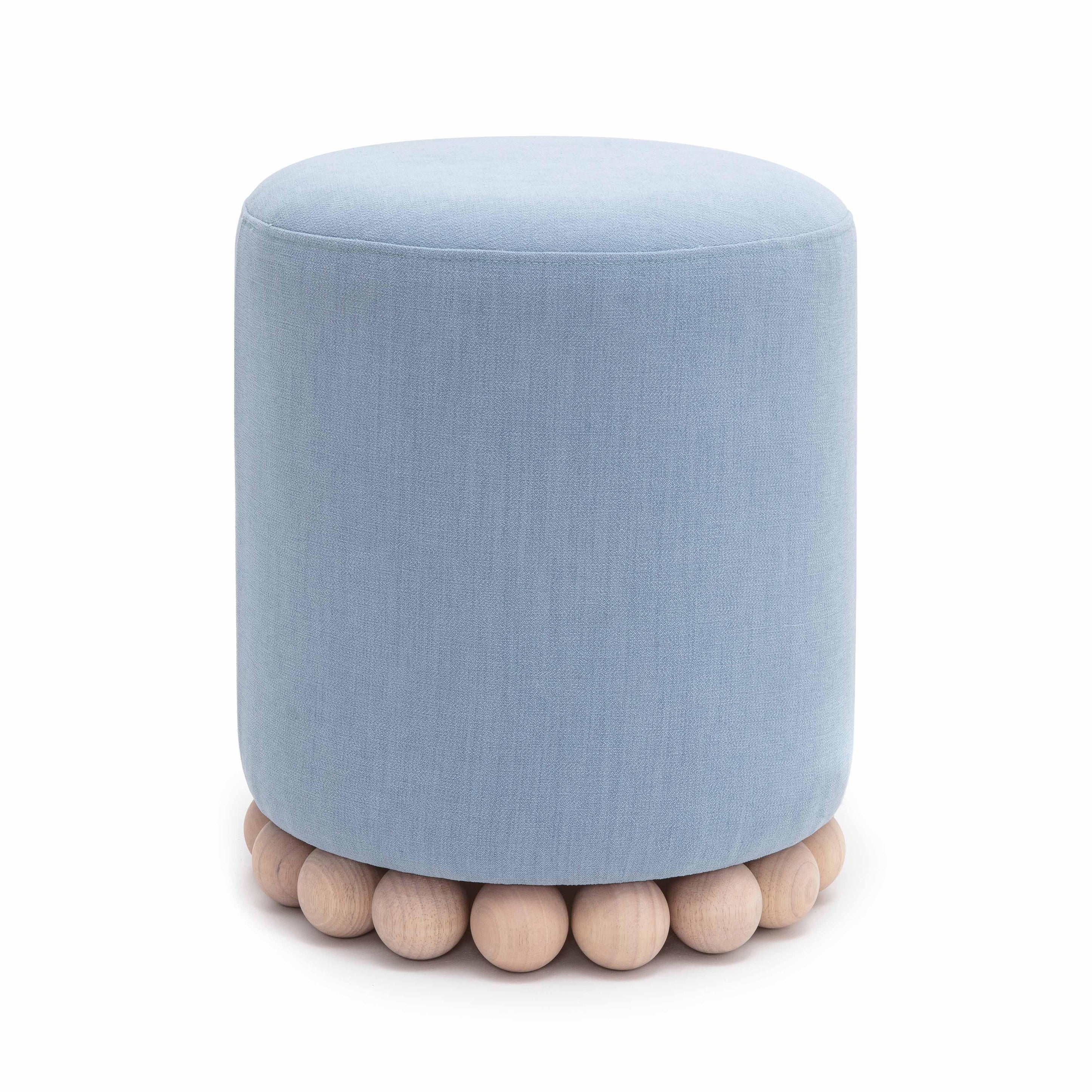 Dex Upcycled Fabric Ottoman – TOV Furniture