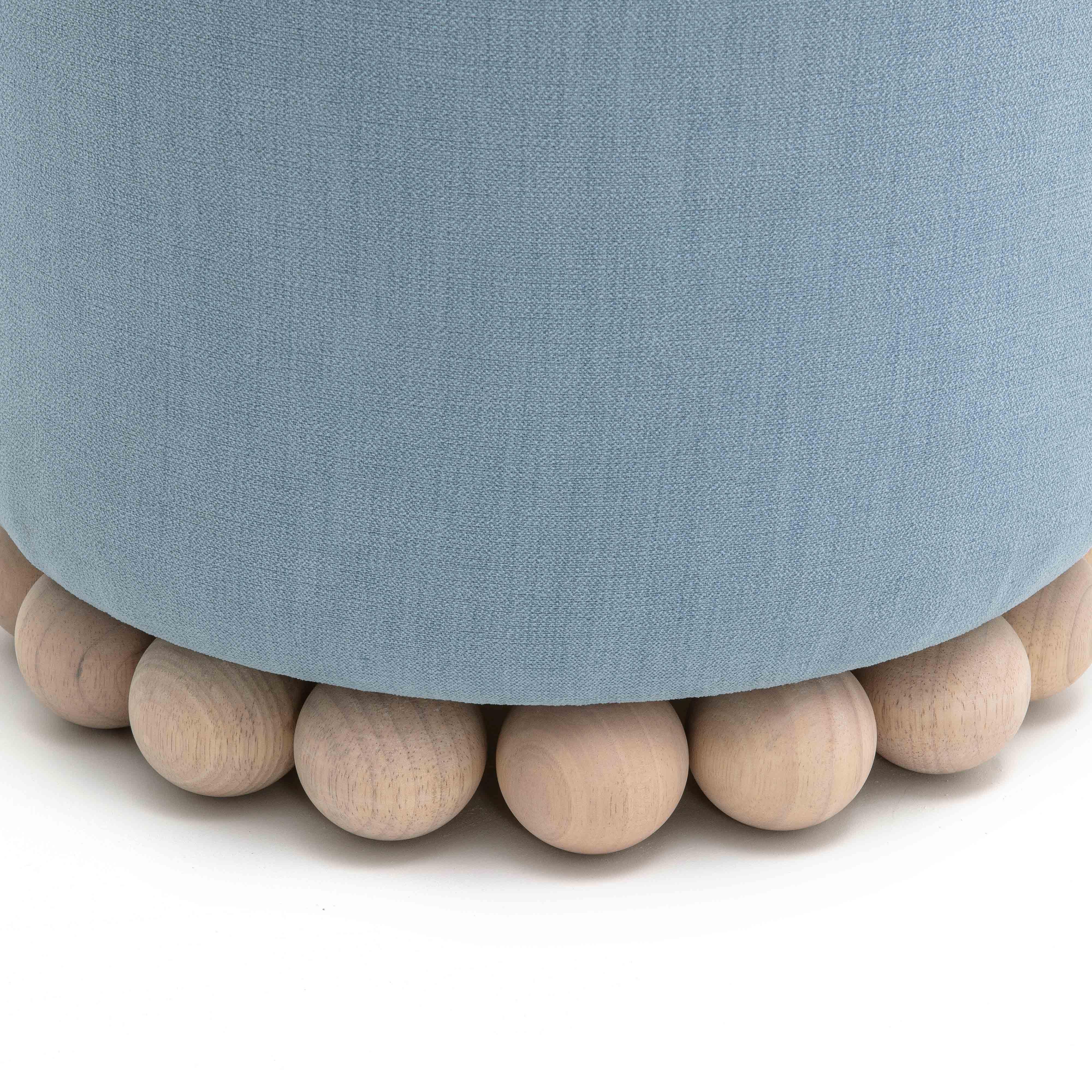 Dex Upcycled Fabric Ottoman – TOV Furniture