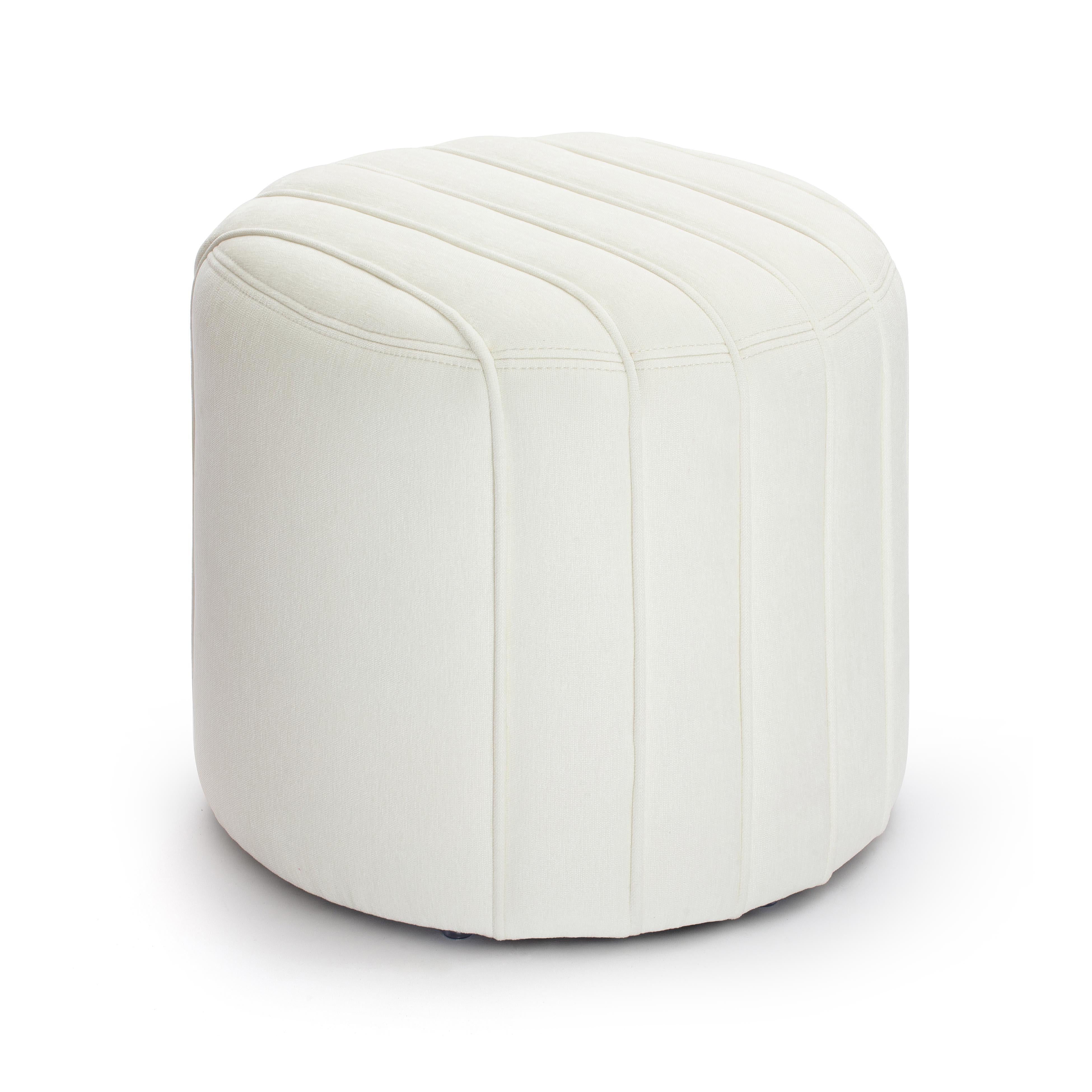 Pouch Chenille Ottoman | TOV Furniture