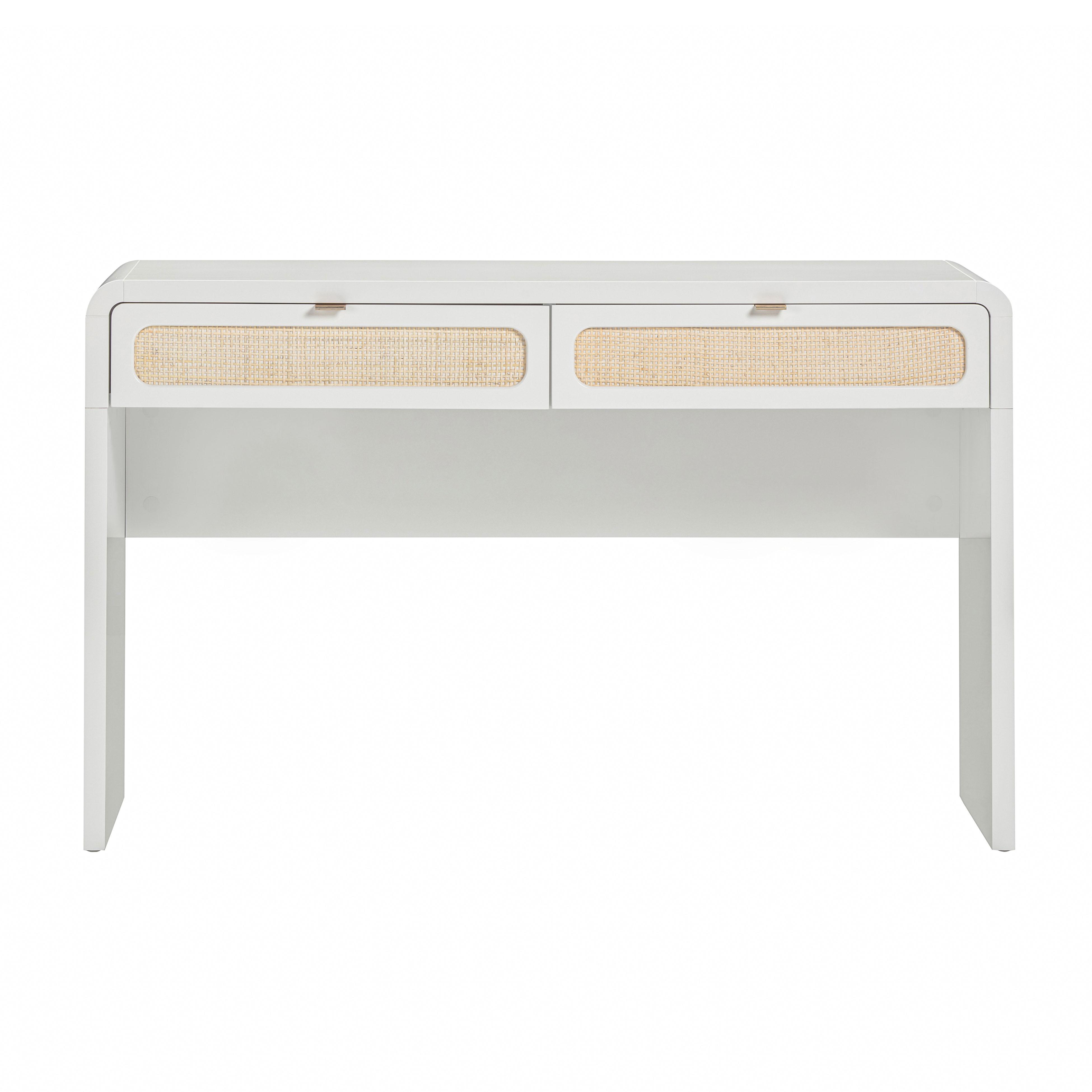 Patty 48" Rattan 2-Drawer Console Desk | TOV Furniture