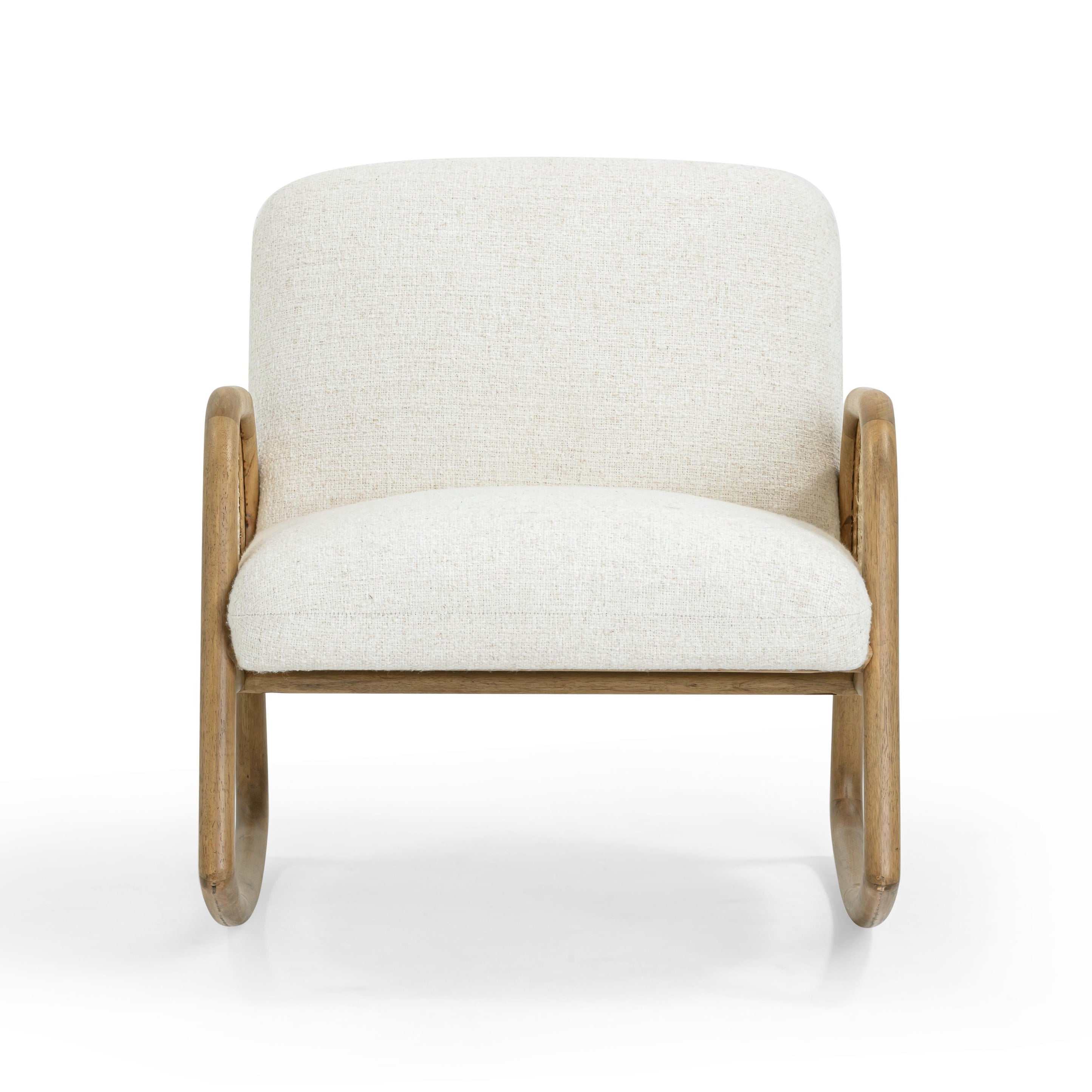 Bonney Cream Performance Fabric Rocking Chair | TOV Furniture