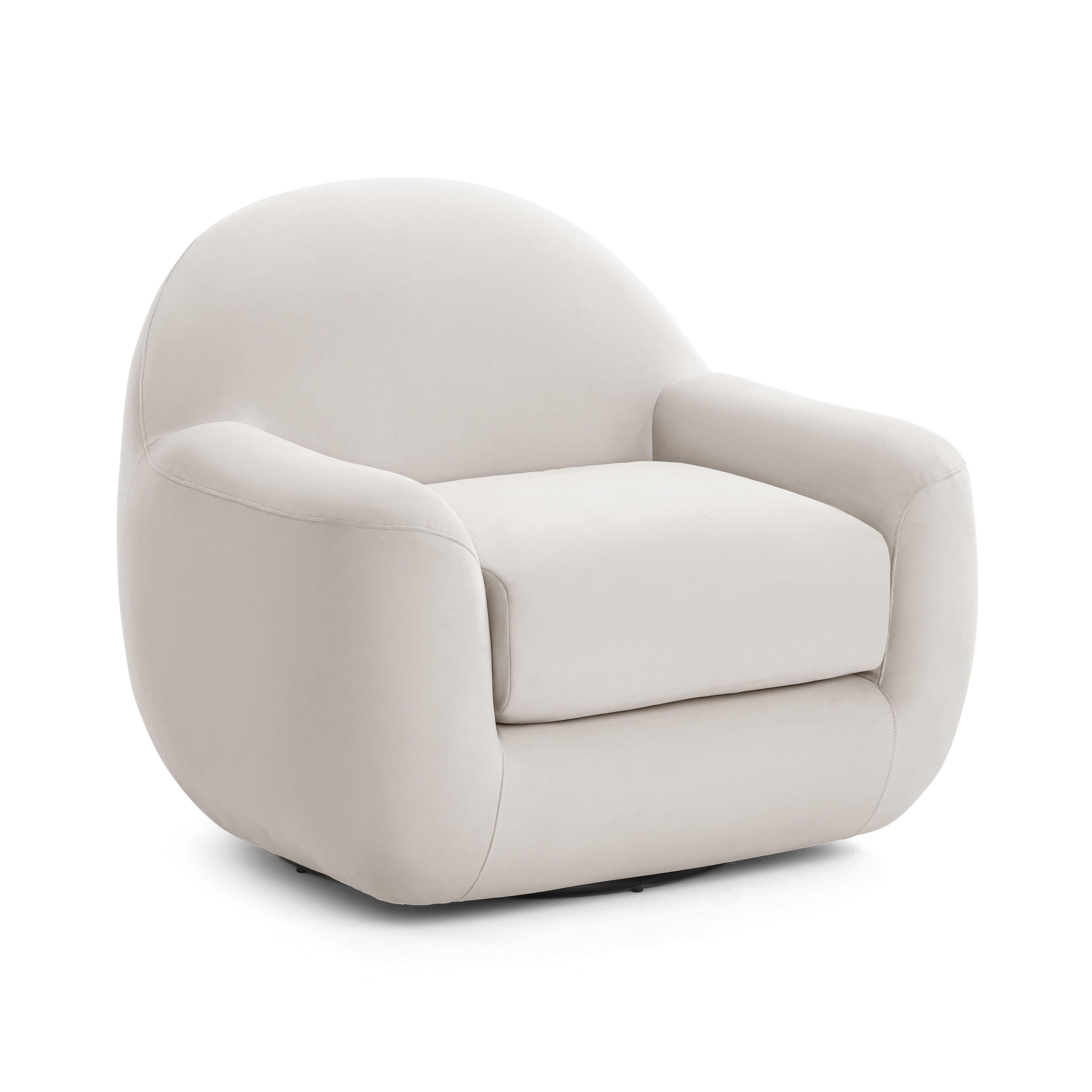 Tiago Velvet Swivel Chair | TOV Furniture