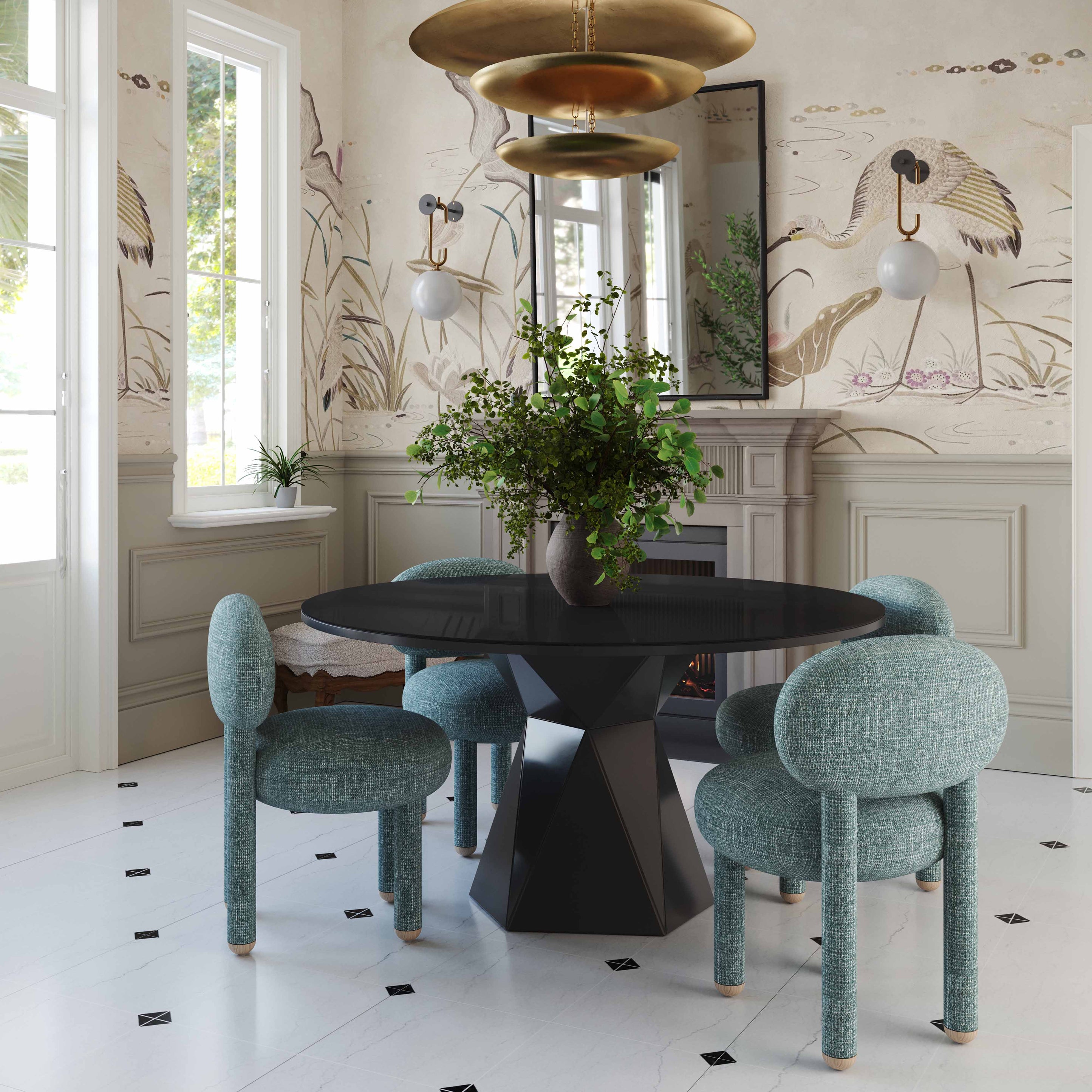 Manu Nubby Performance Fabric Side Chair | TOV Furniture