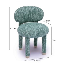 Manu Nubby Performance Fabric Side Chair | TOV Furniture