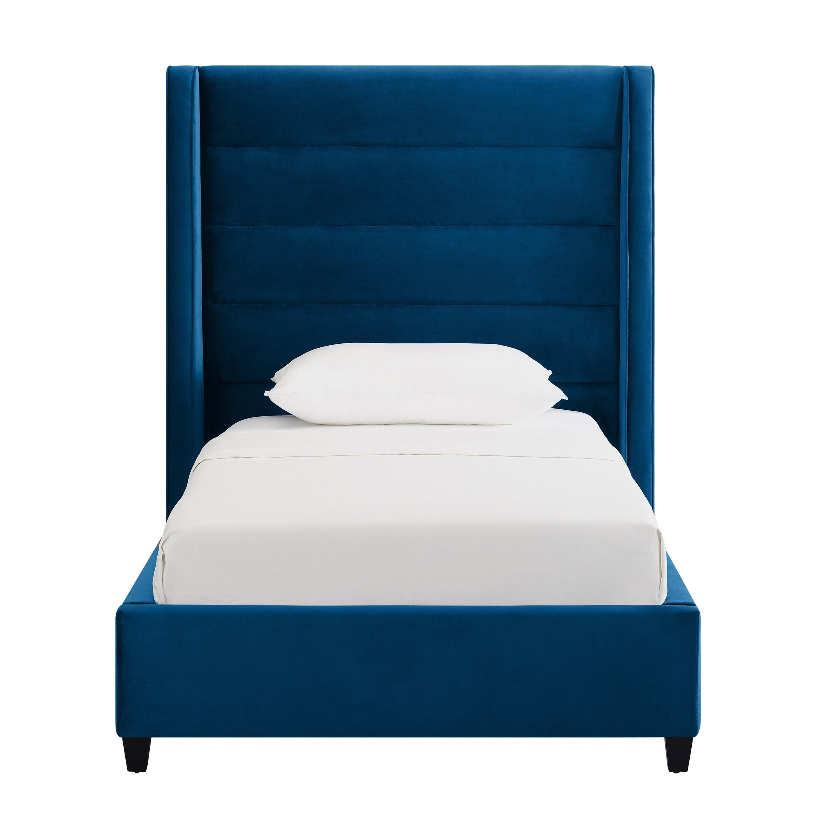Koah Velvet Bed & Channel Tufted Frame | TOV Furniture
