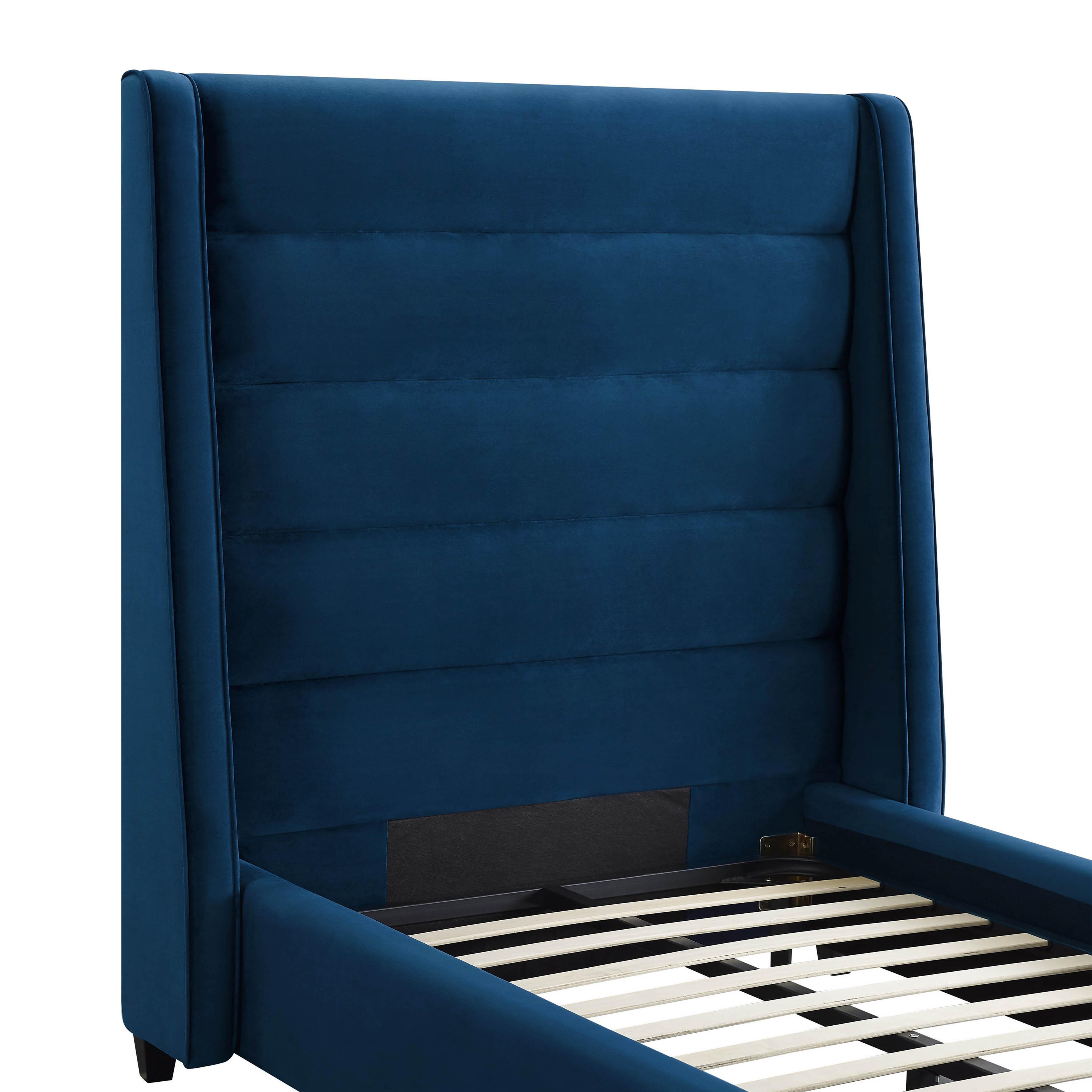 Koah Velvet Bed & Channel Tufted Frame | TOV Furniture