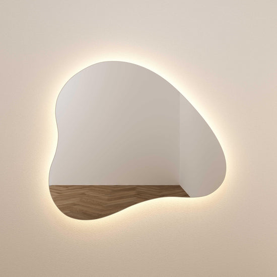 Phoebe 26" LED Teardrop Wall Mirror | TOV Furniture