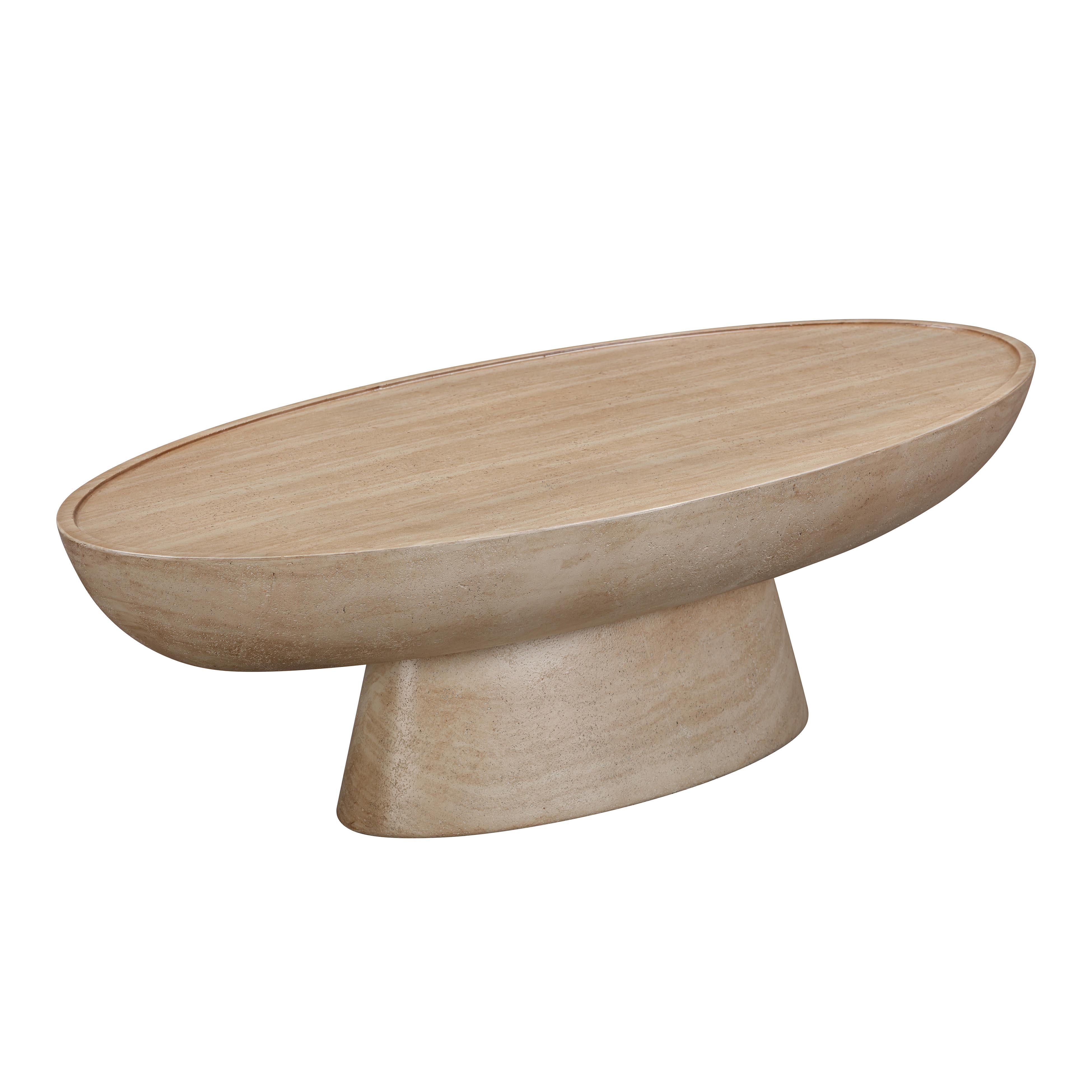 Faux travertine coffee table store