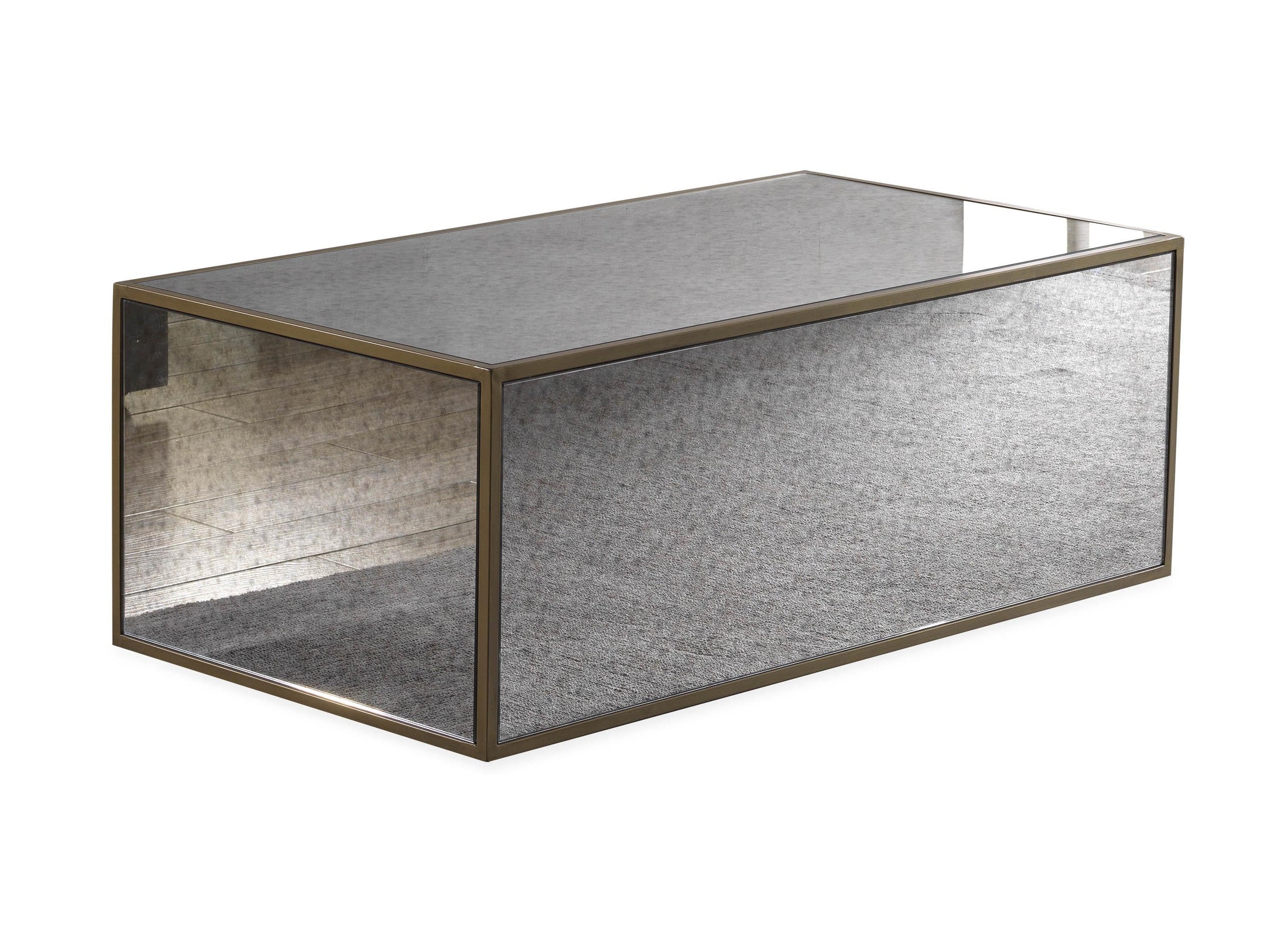 Lana Mirrored Coffee Table (43"-48") – TOV Furniture