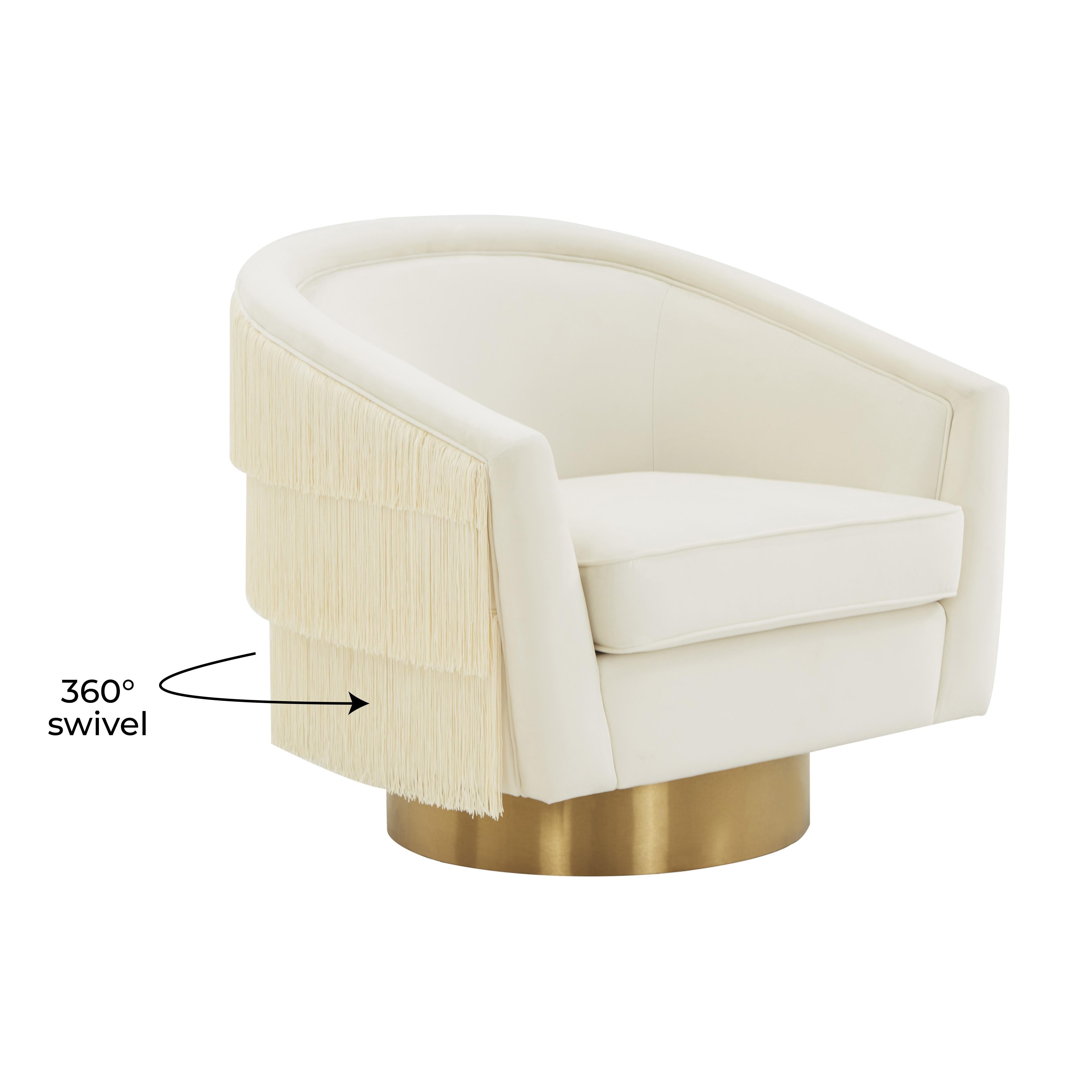 White velvet swivel chair store